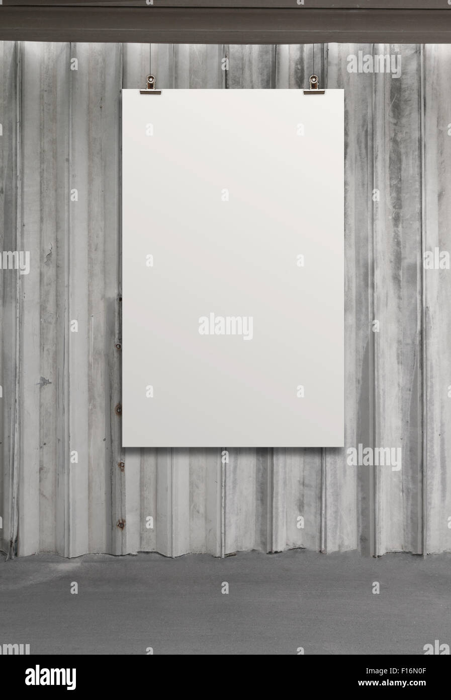blank paper card 3d on composition wall as concept Stock Photo - Alamy