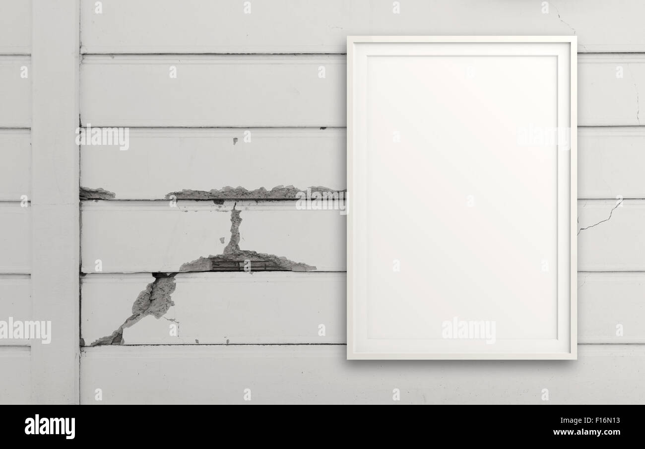 empty modern style frame on composition wall as concept Stock Photo - Alamy