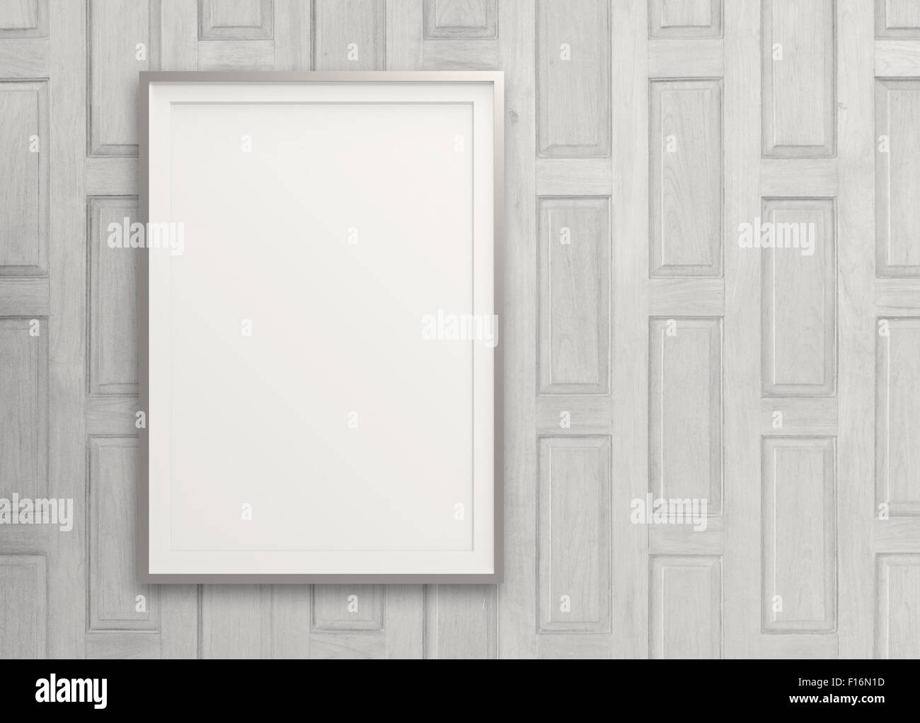 empty modern style frame on composition wall as concept Stock Photo - Alamy