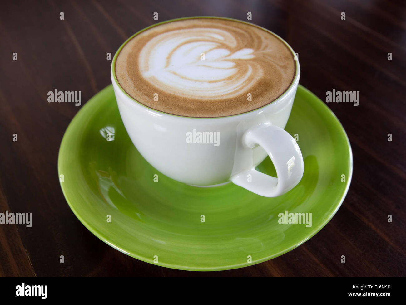 cup of coffee on table Stock Photo - Alamy