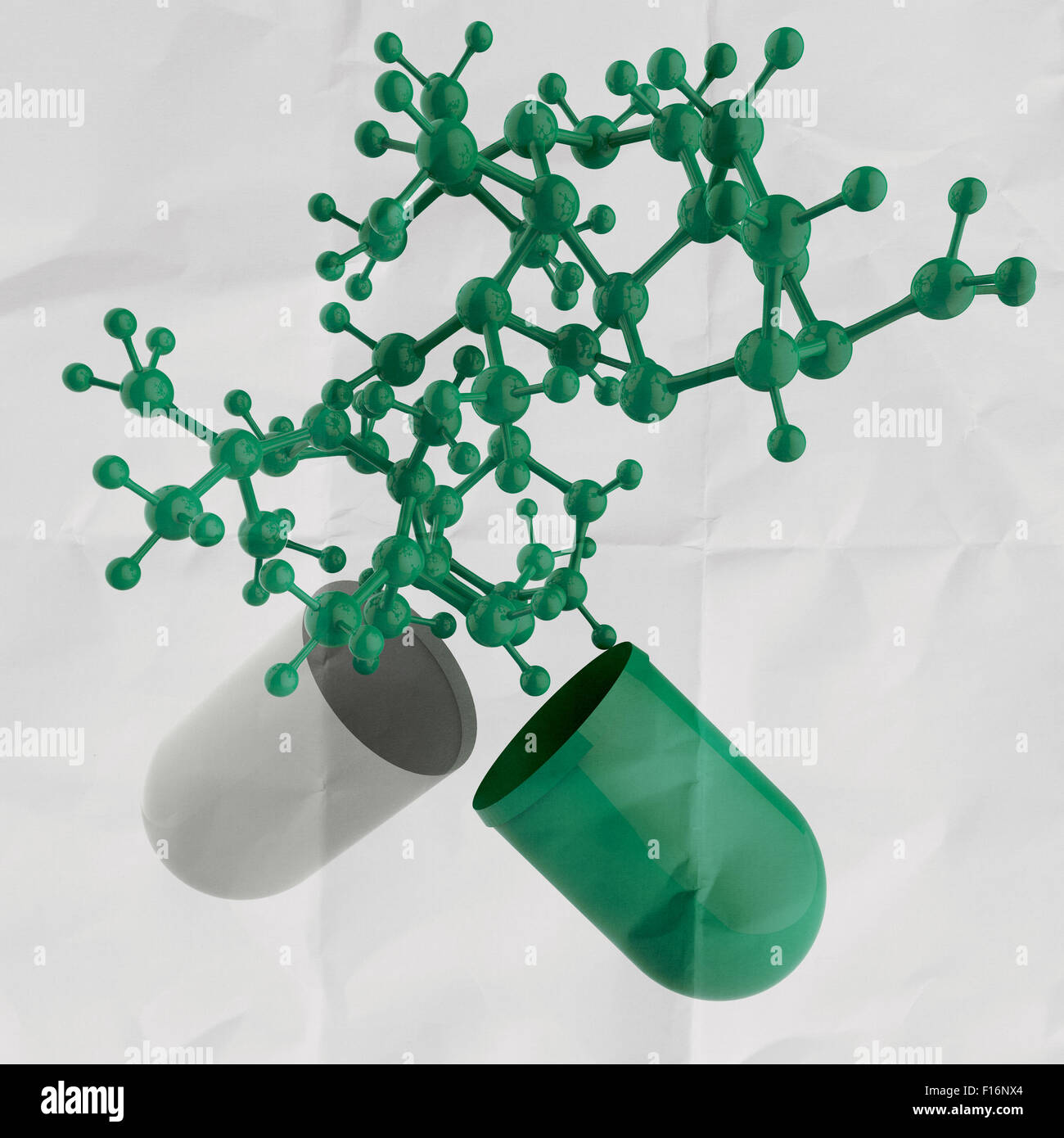 Medical capsule molecule structure hi-res stock photography and images ...