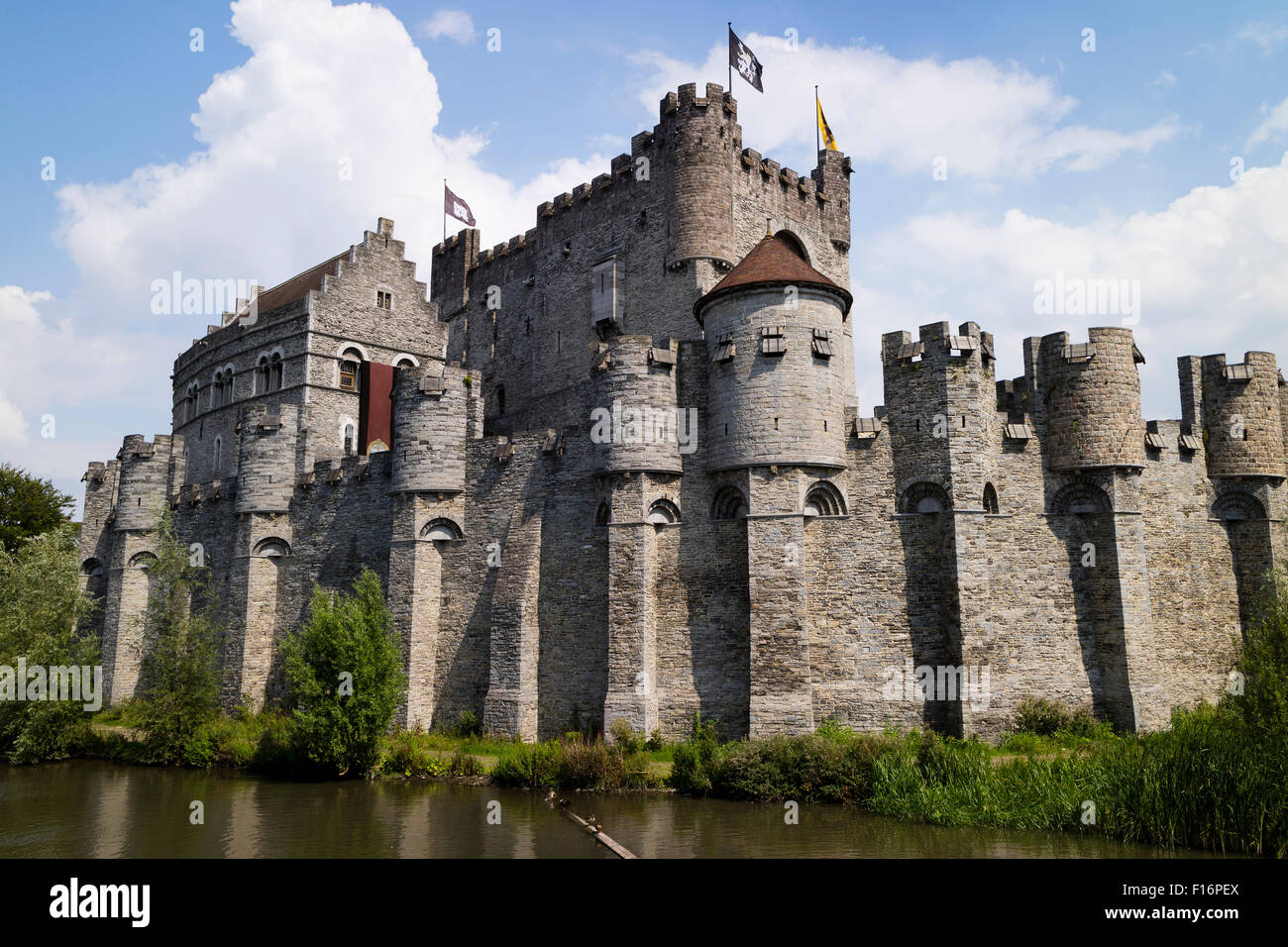 Gravensteen castle in Ghend, Belgium Stock Photo - Alamy