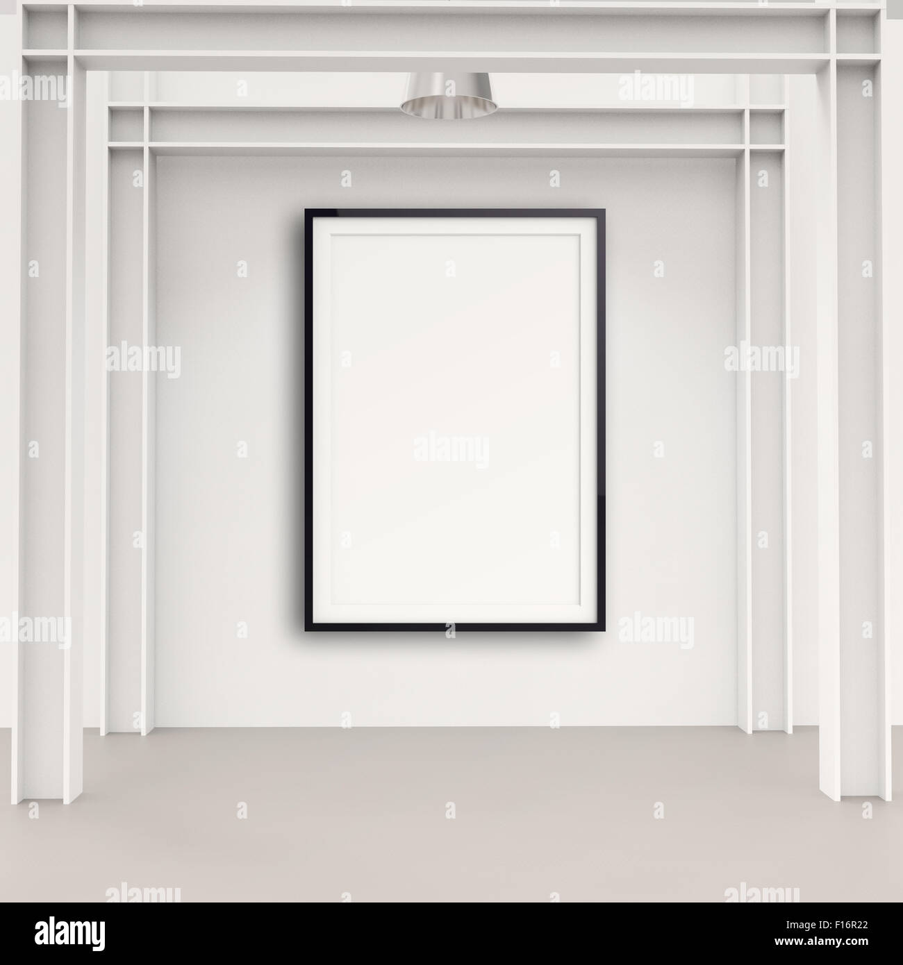 empty modern style frame on composition wall as concept Stock Photo - Alamy
