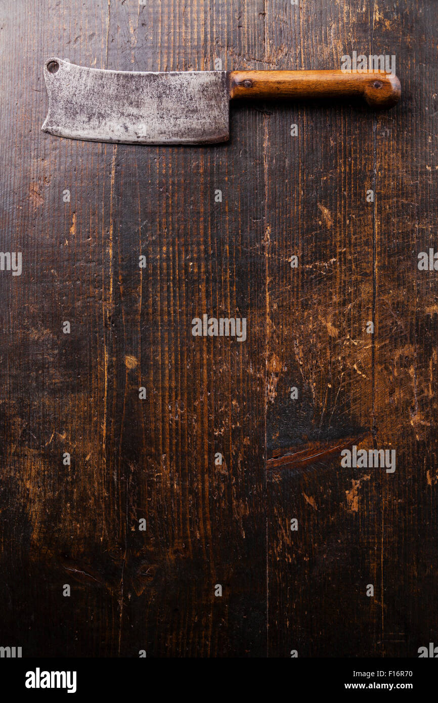 Vintage meat cleaver hi-res stock photography and images - Alamy