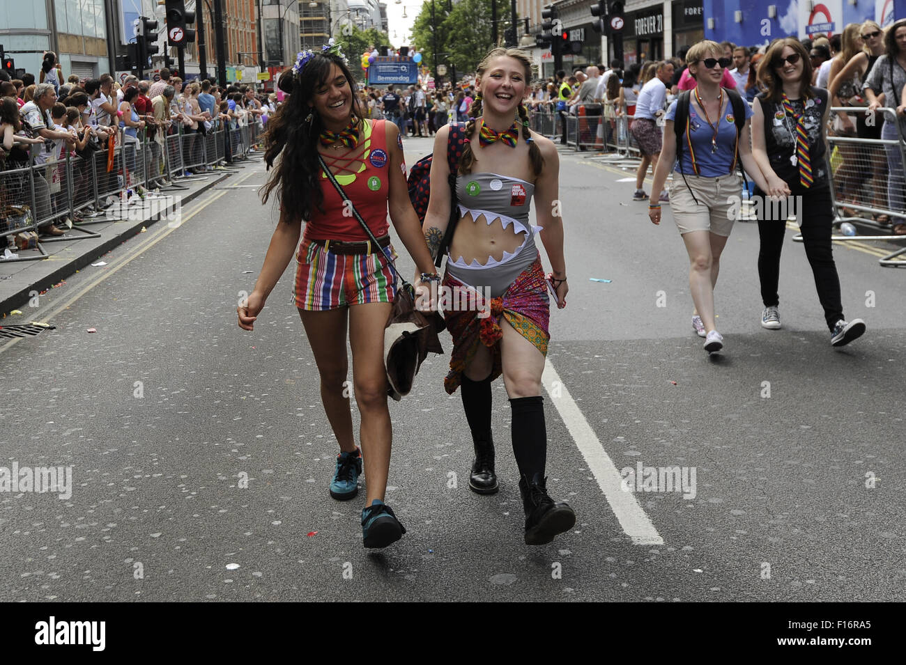 London Pride 2015, celebrating the diversity of the LGBT community ...