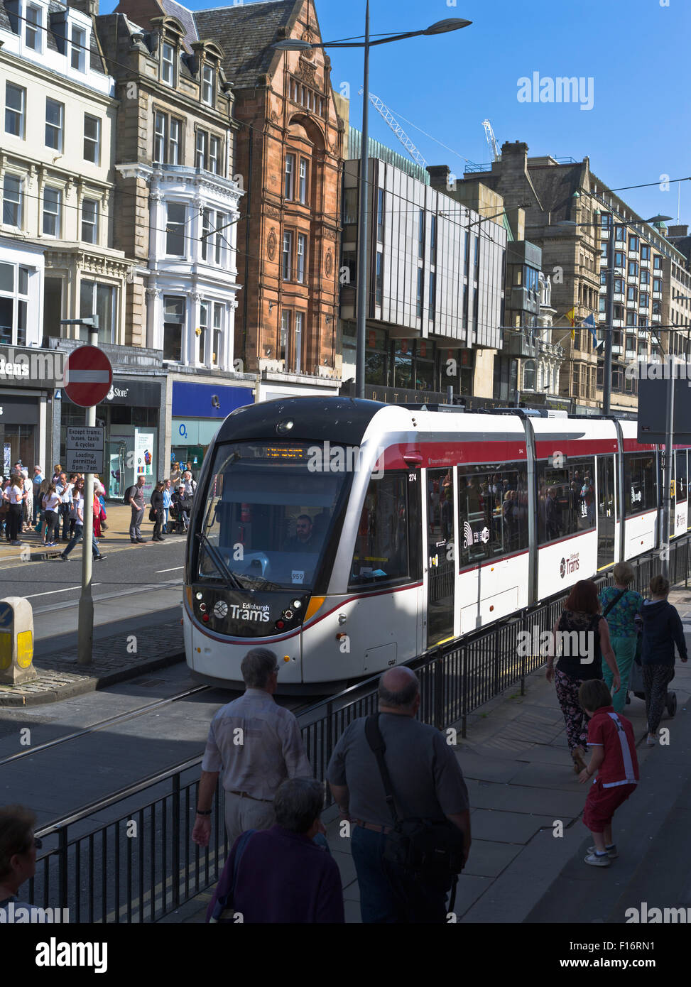 dh PRINCES STREET EDINBURGH Edinburgh tram Princes Street uk modern ...