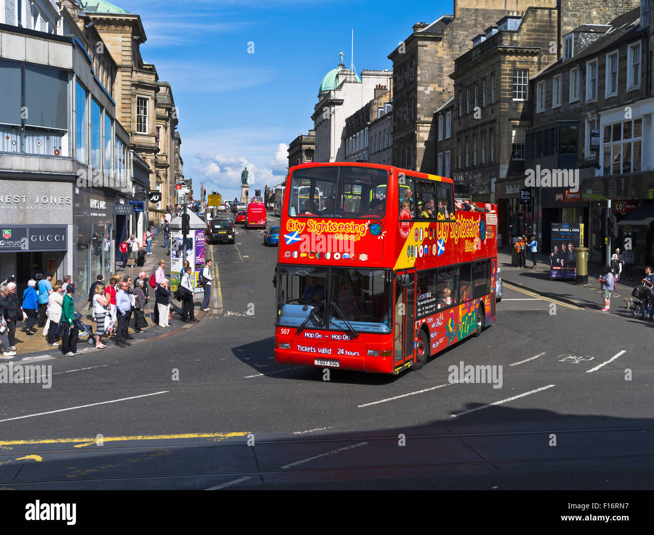 dh PRINCES STREET EDINBURGH City Sightseeing Edinburgh bus open top ...