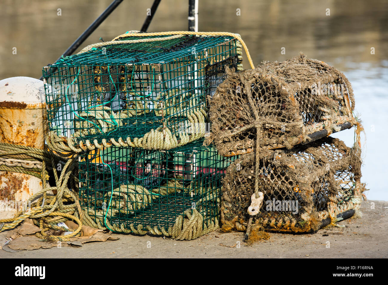 Lobster pots lobster pot hi-res stock photography and images - Alamy