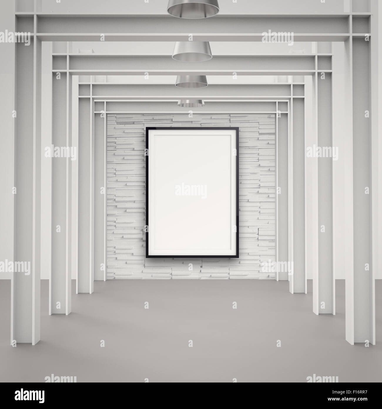 empty modern style frame on composition wall as concept Stock Photo - Alamy