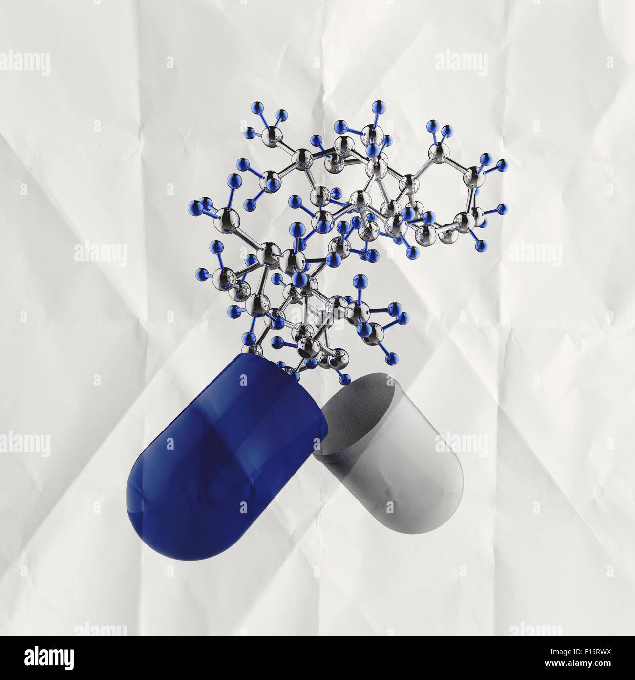 Medical capsule molecule structure hi-res stock photography and images ...