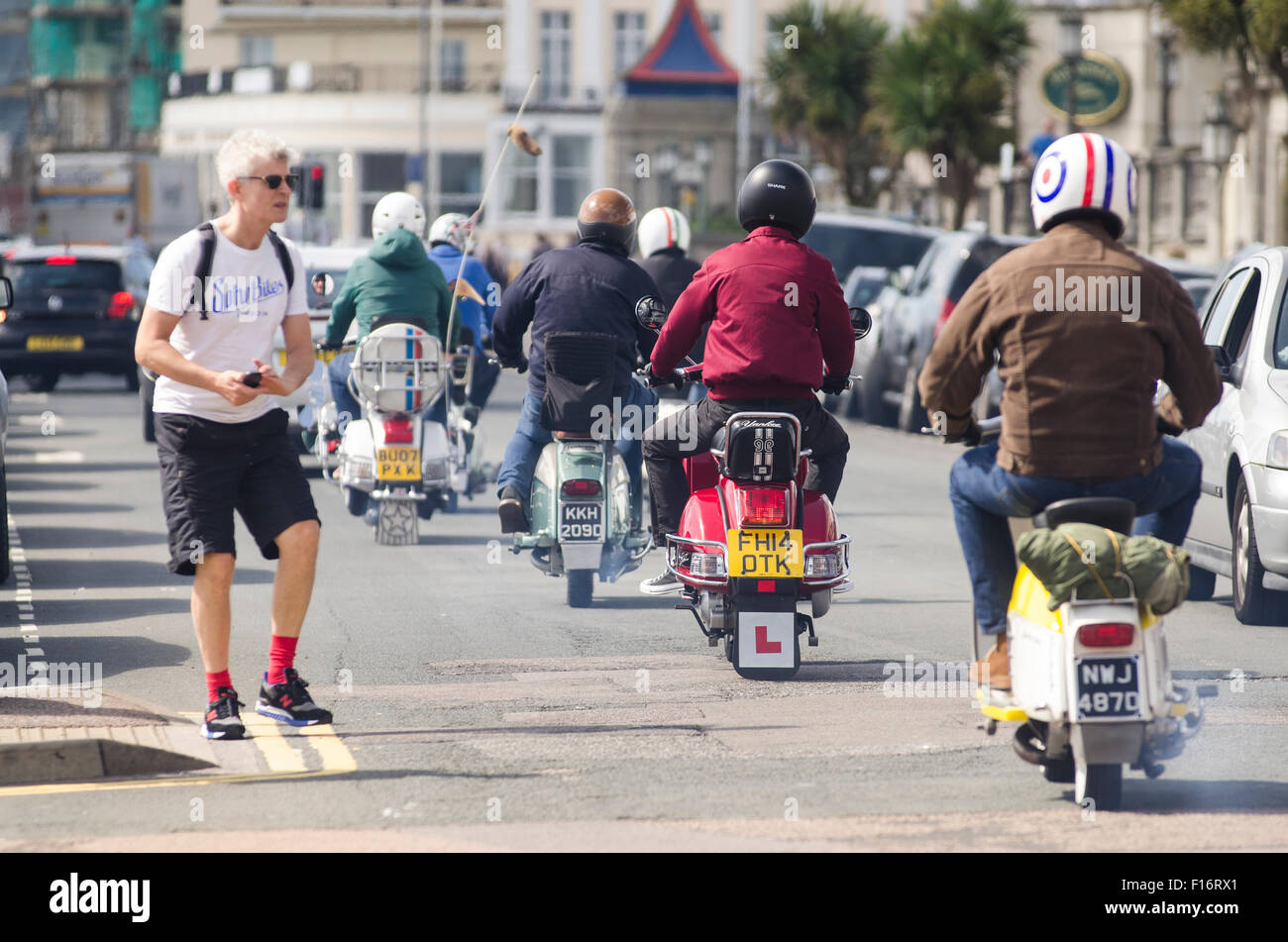 Moped scooter mods modernist hi-res stock photography and images - Alamy
