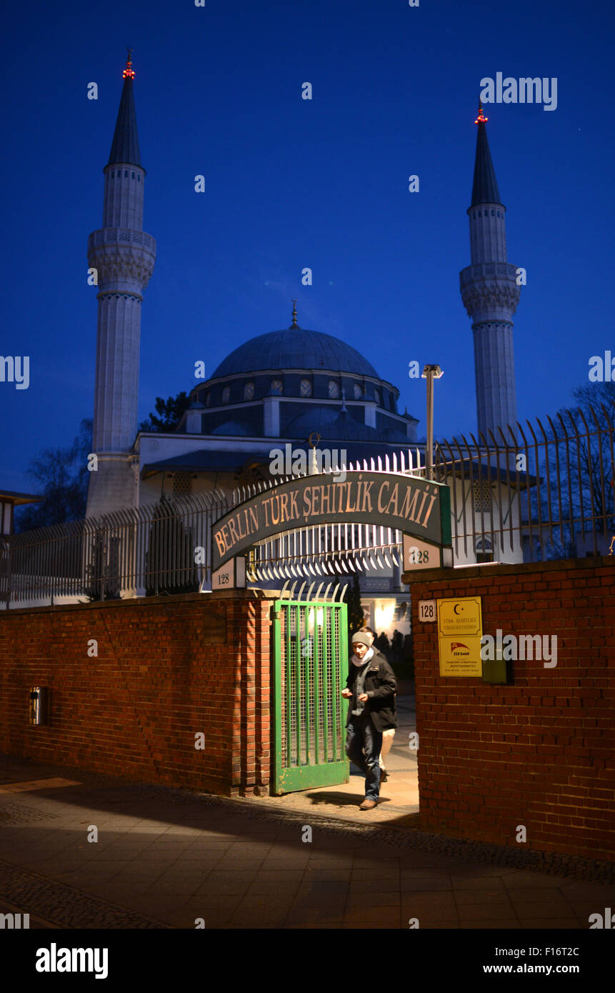 Berlin, Germany, Sehitlik mosque at Columbia Damm in Berlin-Neukoelln ...