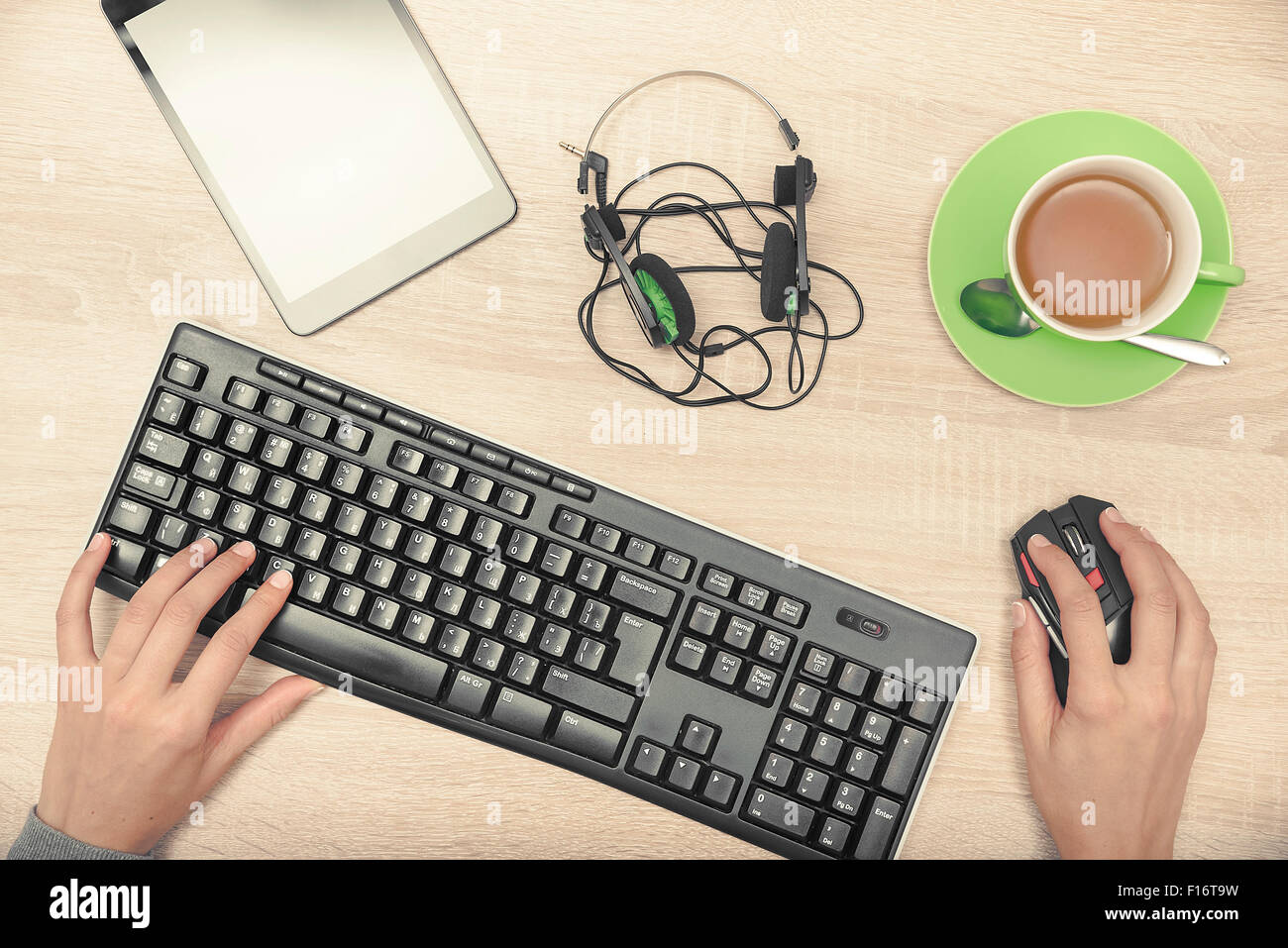 Aerial workplace hi-res stock photography and images - Alamy