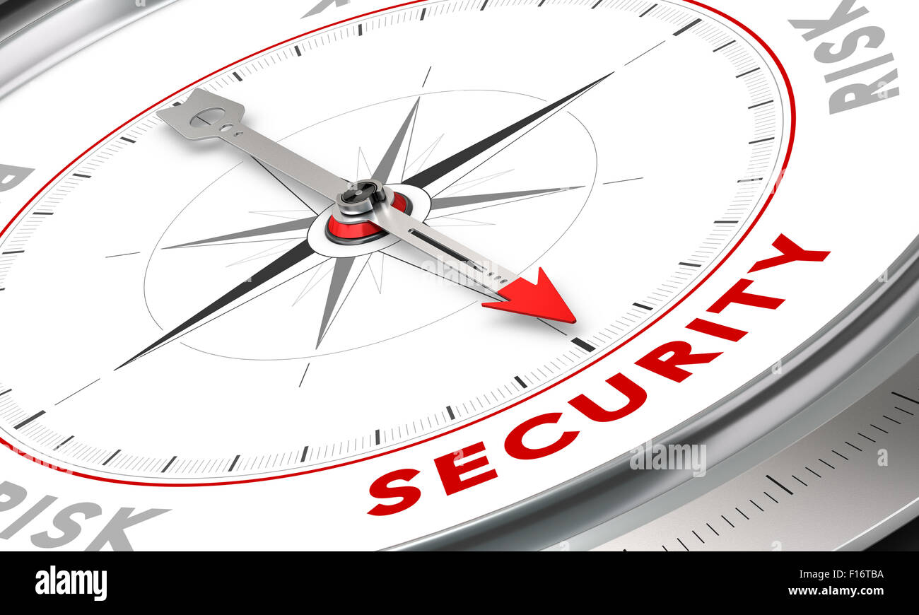 Compass with needle pointing the word ???. Conceptual illustration for ...