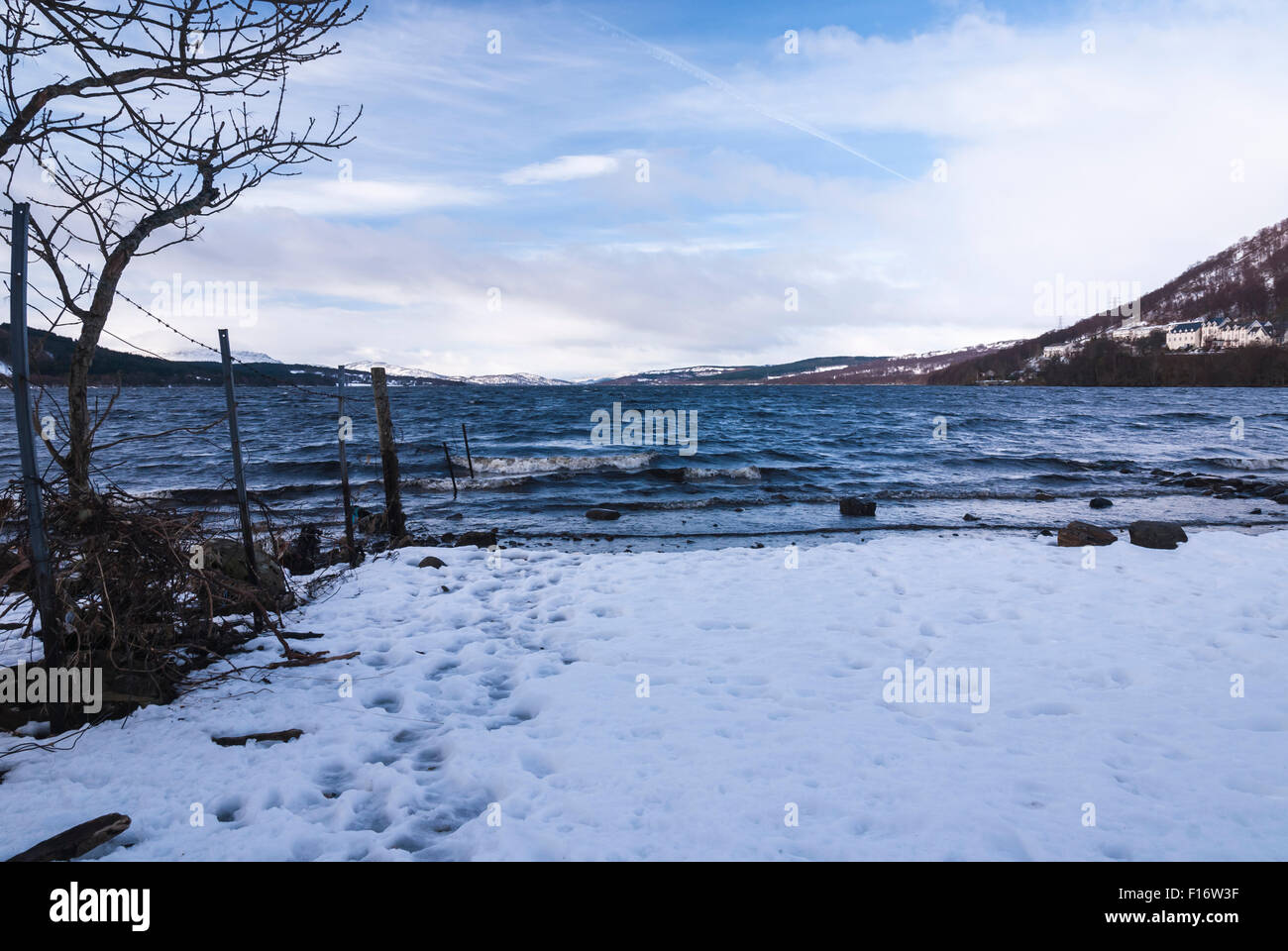 Looking west along Loch Rannoch from Kinloch Rannoch, Perth and Kinross ...