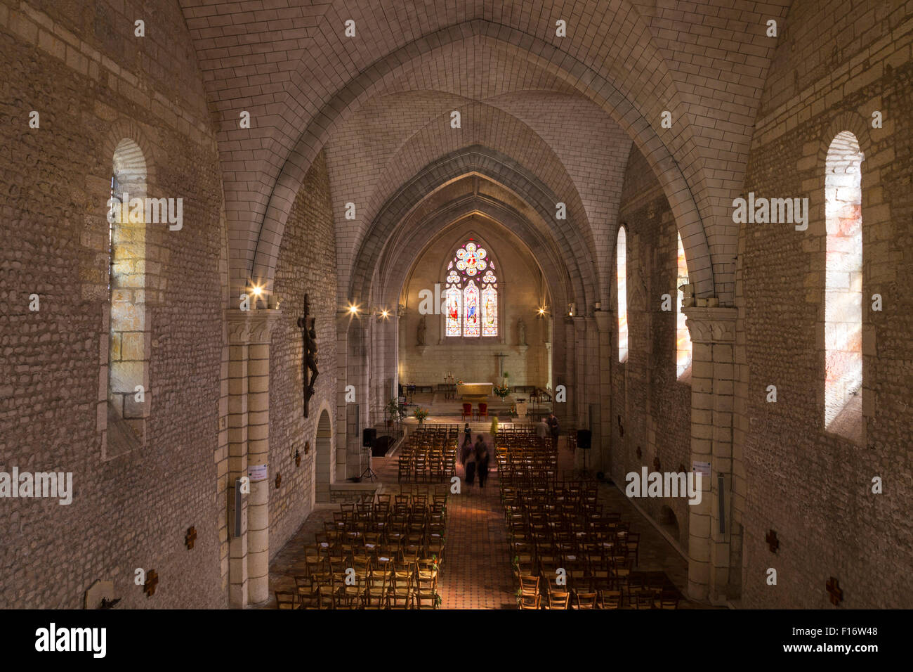 Church of Saint Pierre, Jarnac, Charente Maritime, south west France ...