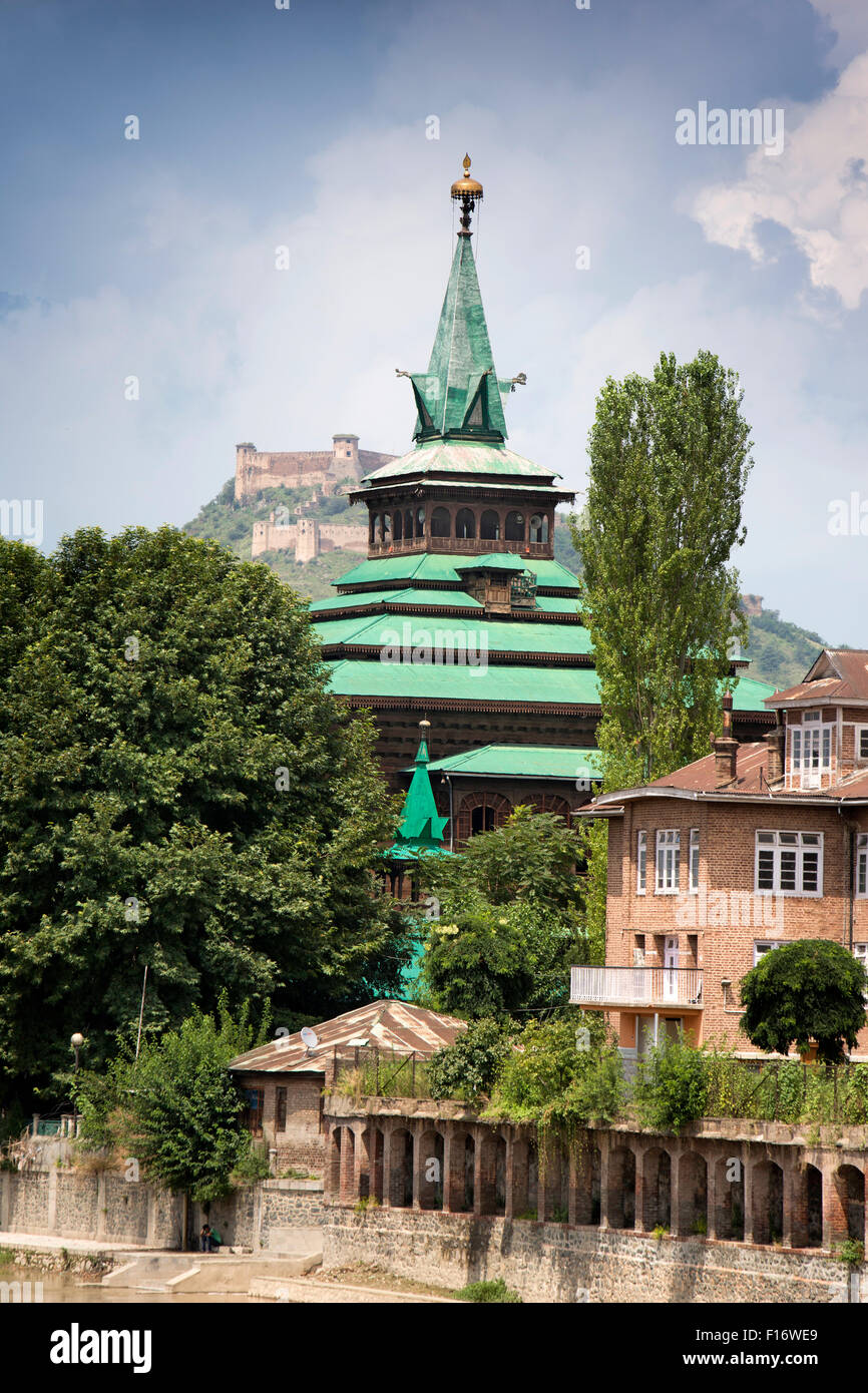 India, Jammu & Kashmir, Srinagar, historic, Khanqah-i-Mu’ala, Shah ...