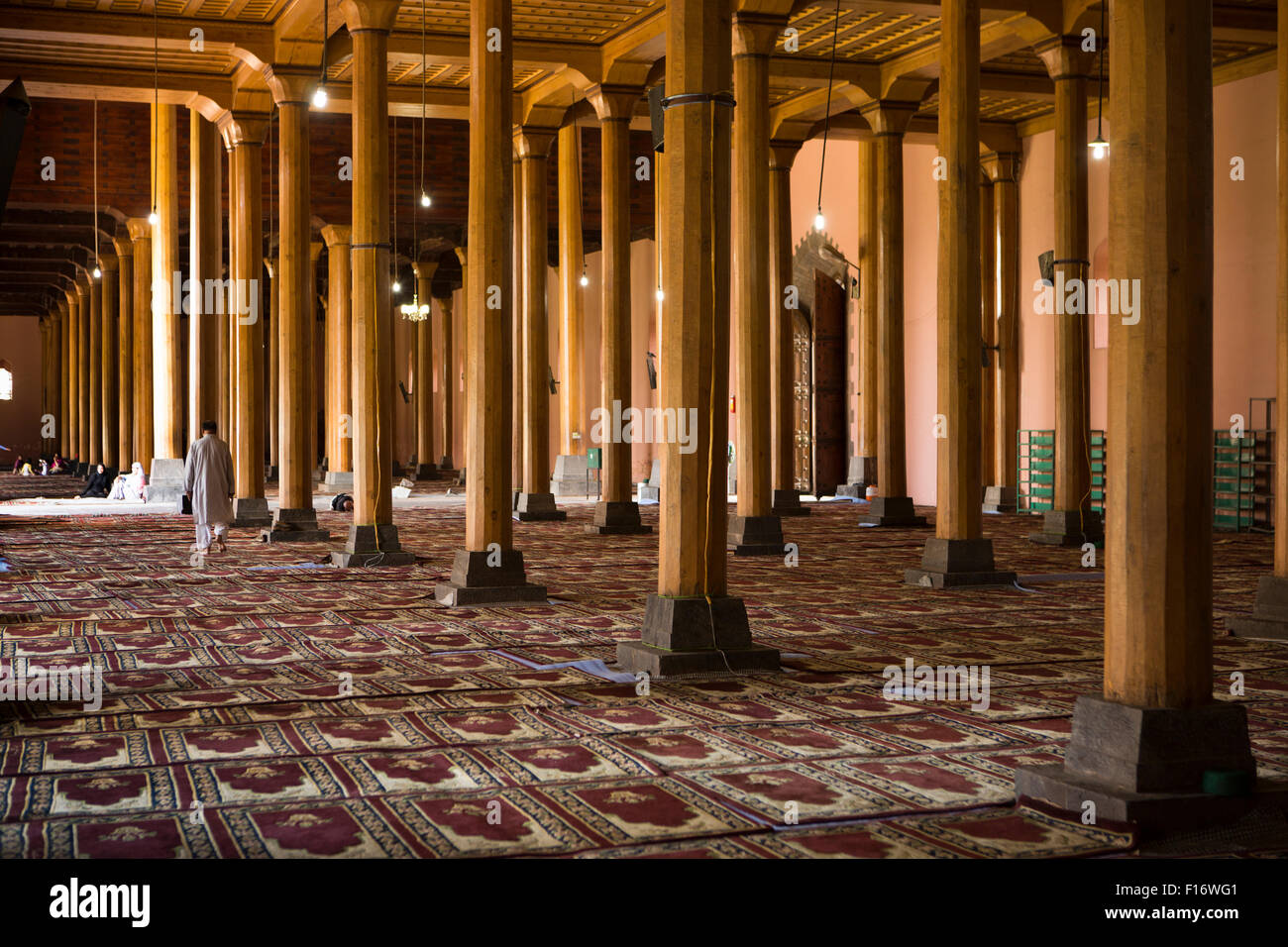 Interior view of the jama masjid mosque High Resolution Stock ...