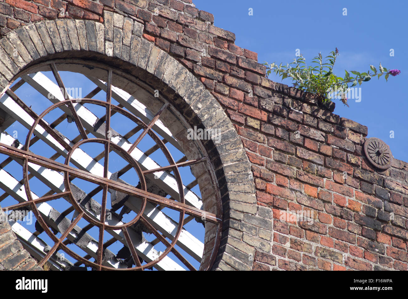 Empty run down derelict warehouse UK Stock Photo - Alamy