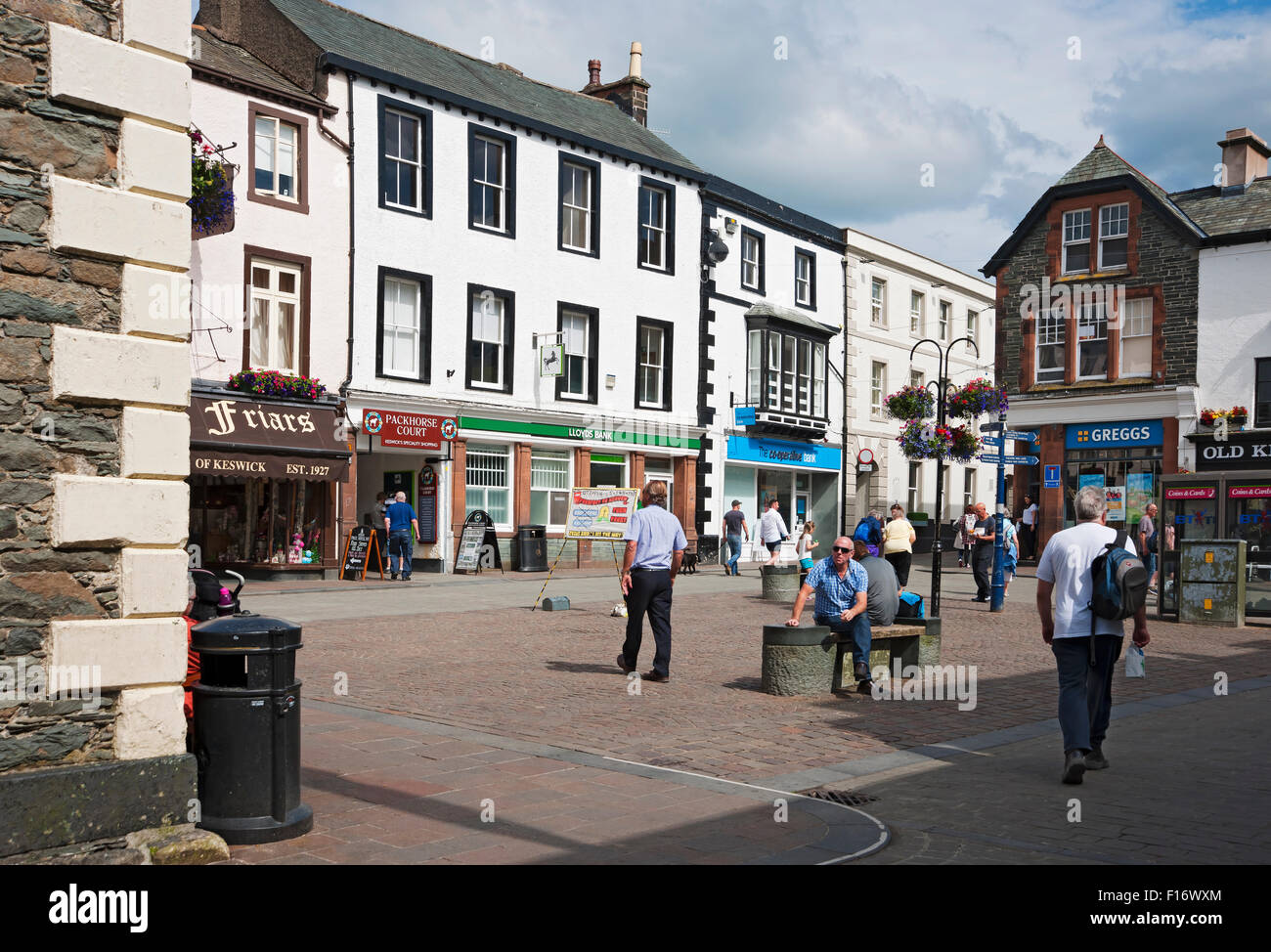Keswick Town Centre Shops Cumbria High Resolution Stock Photography and ...