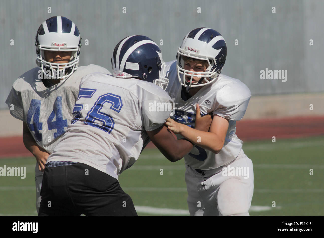 Aug. 27, 2015 - New York, New York, U.S. - High school junior varsity ...