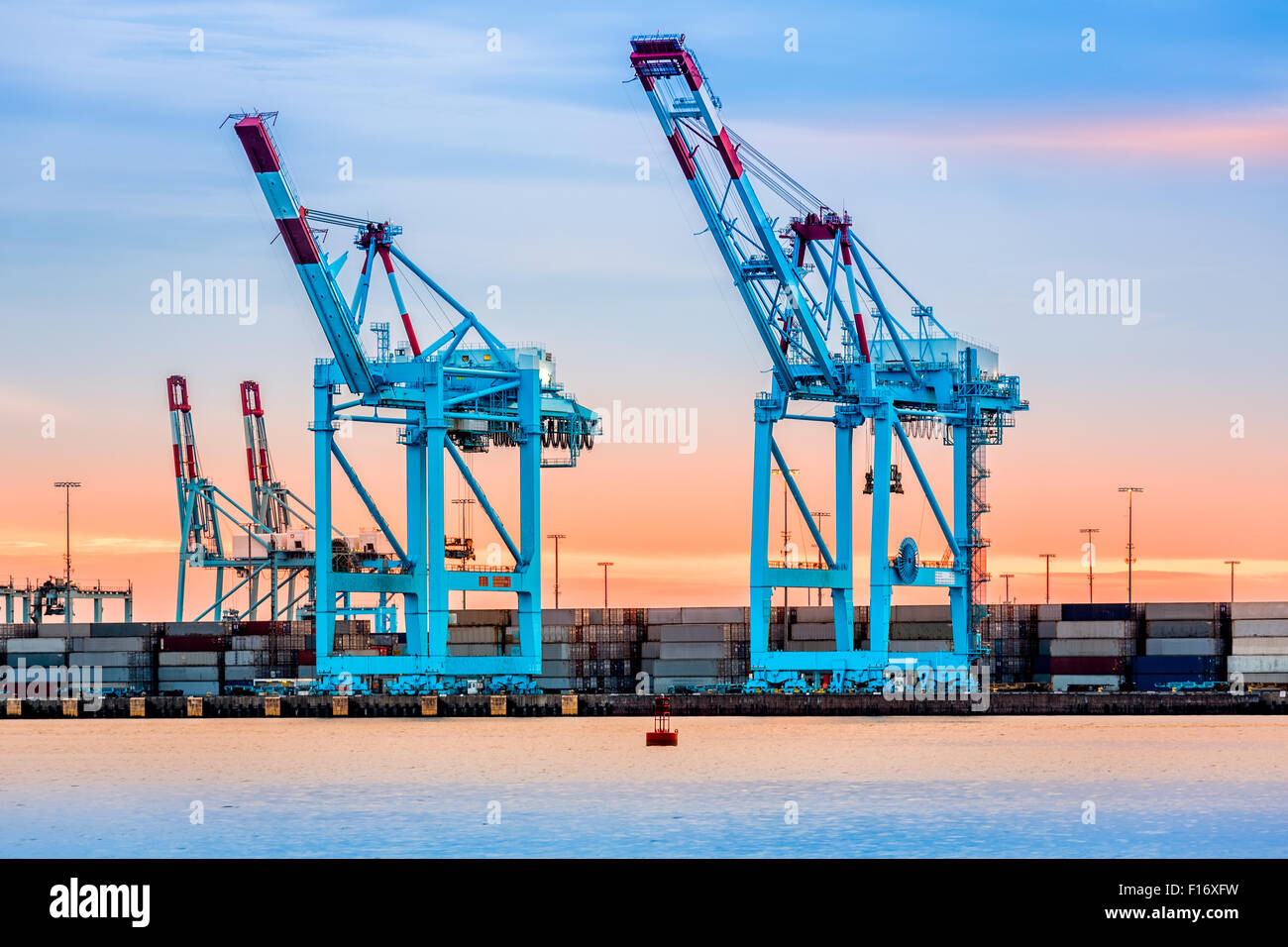 Cargo cranes container terminal hi-res stock photography and images - Alamy