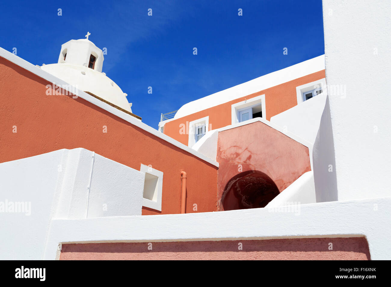 Church, Fira Town, Santorini Island, Greece, Europe Stock Photo - Alamy
