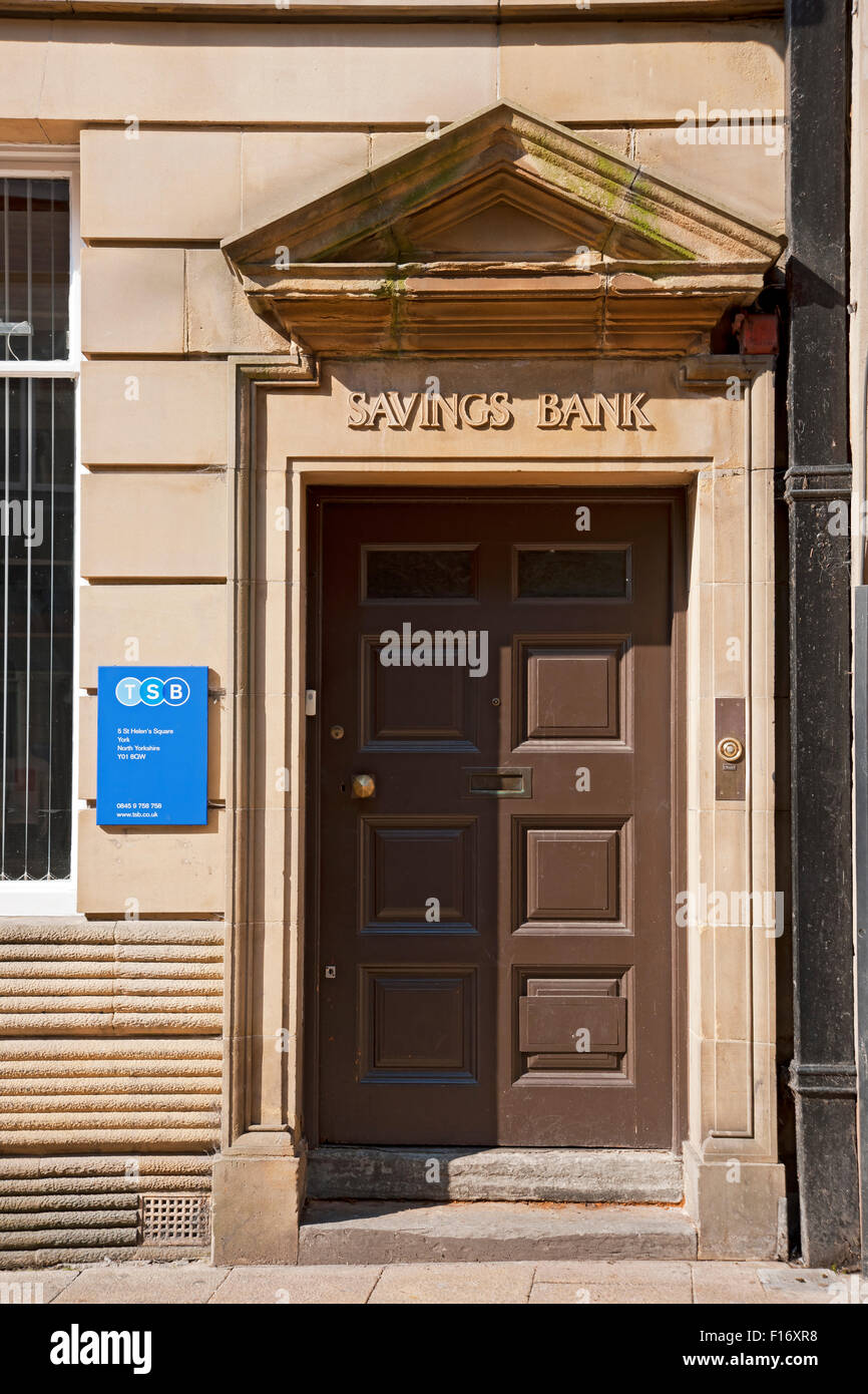 TSB bank branch entrance North Yorkshire England UK United Kingdom GB ...