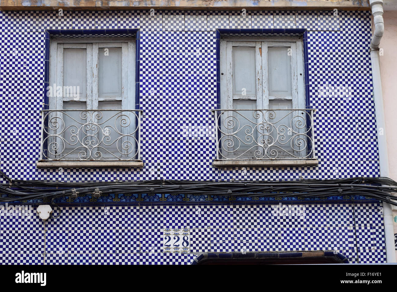 Ceramic blue tiles hi-res stock photography and images - Alamy