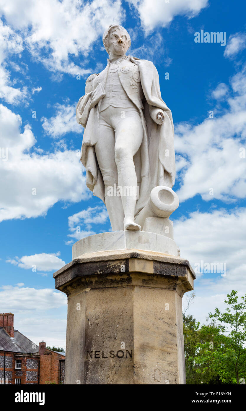 Statue of Admiral Lord Nelson in Cathedral Close, Norwich, Norfolk ...