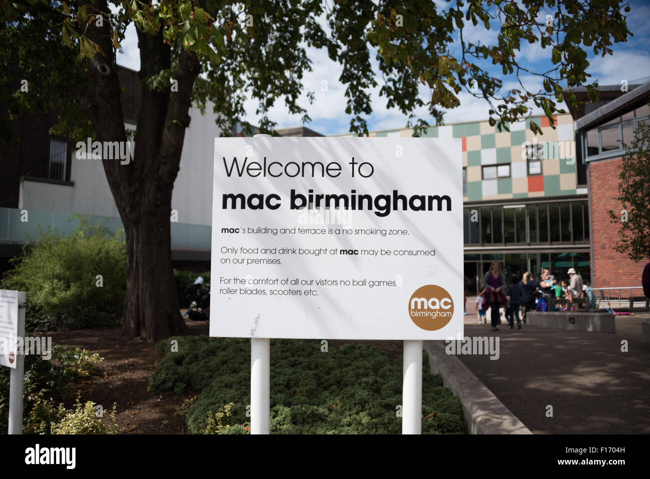 Welcome to MAC Birmingham sign at Cannon Hill park Birmingham West ...