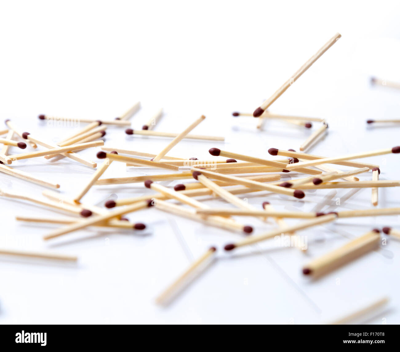 Matches Falling on White Stock Photo - Alamy