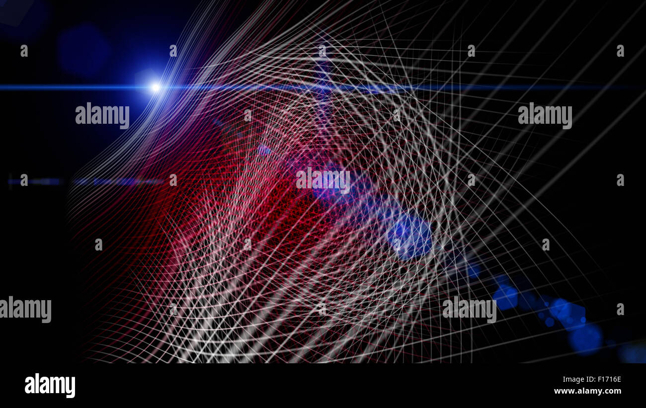 Futuristic technology wave background design with lights Stock Photo ...