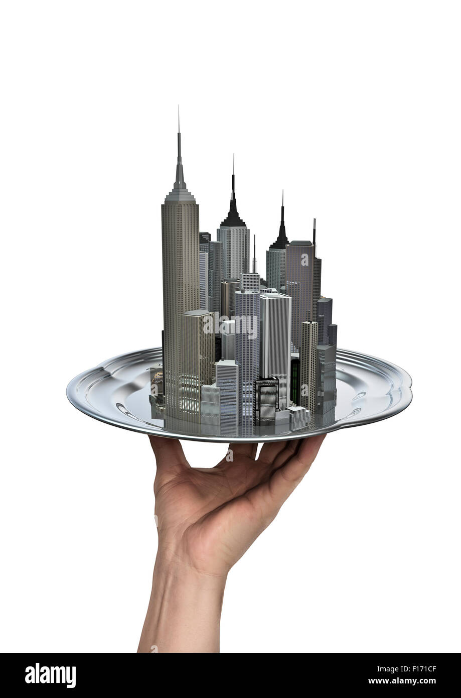 Silver service waiter hi-res stock photography and images - Alamy