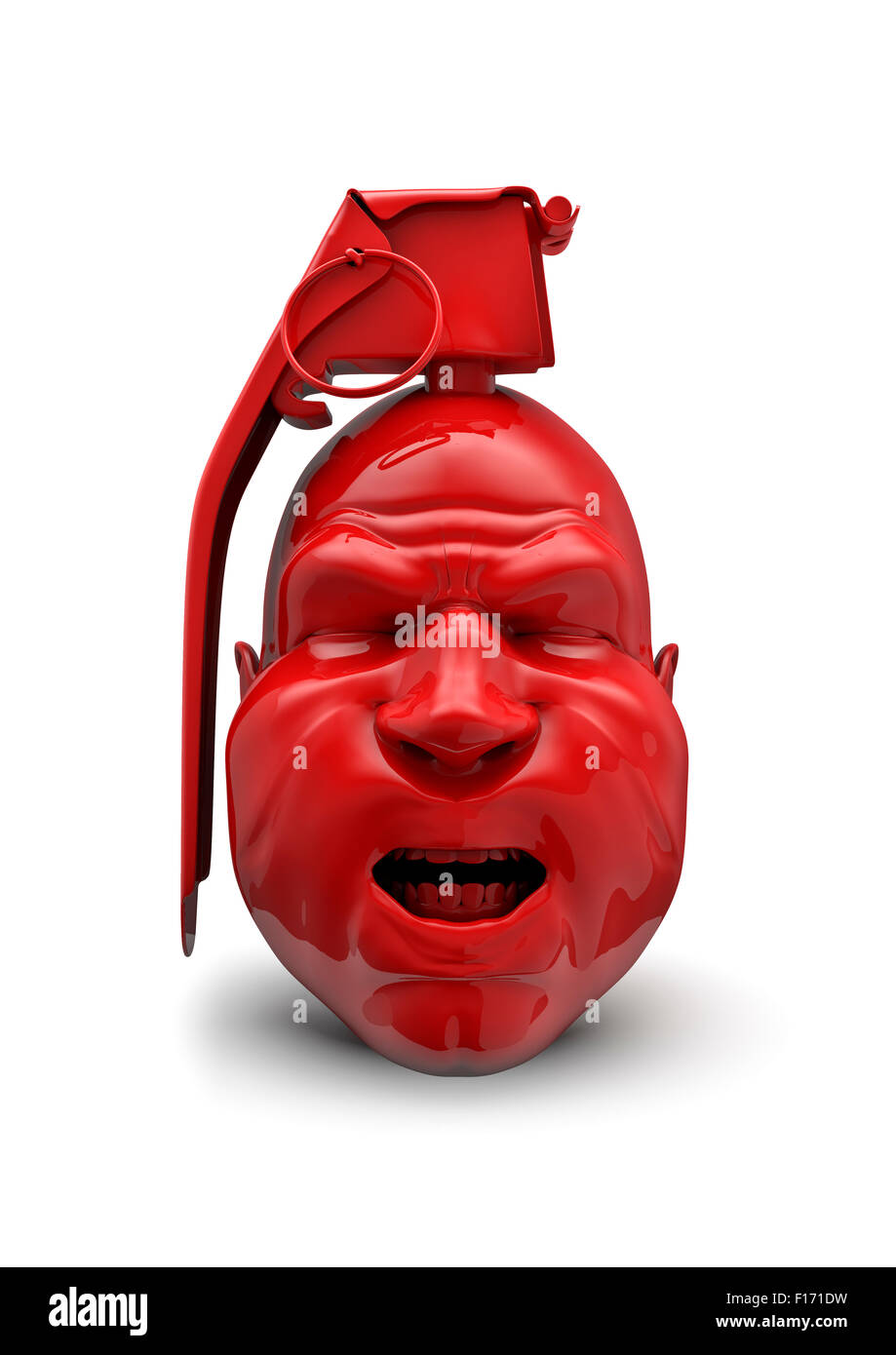 Anger face expression emotion Cut Out Stock Images & Pictures - Alamy