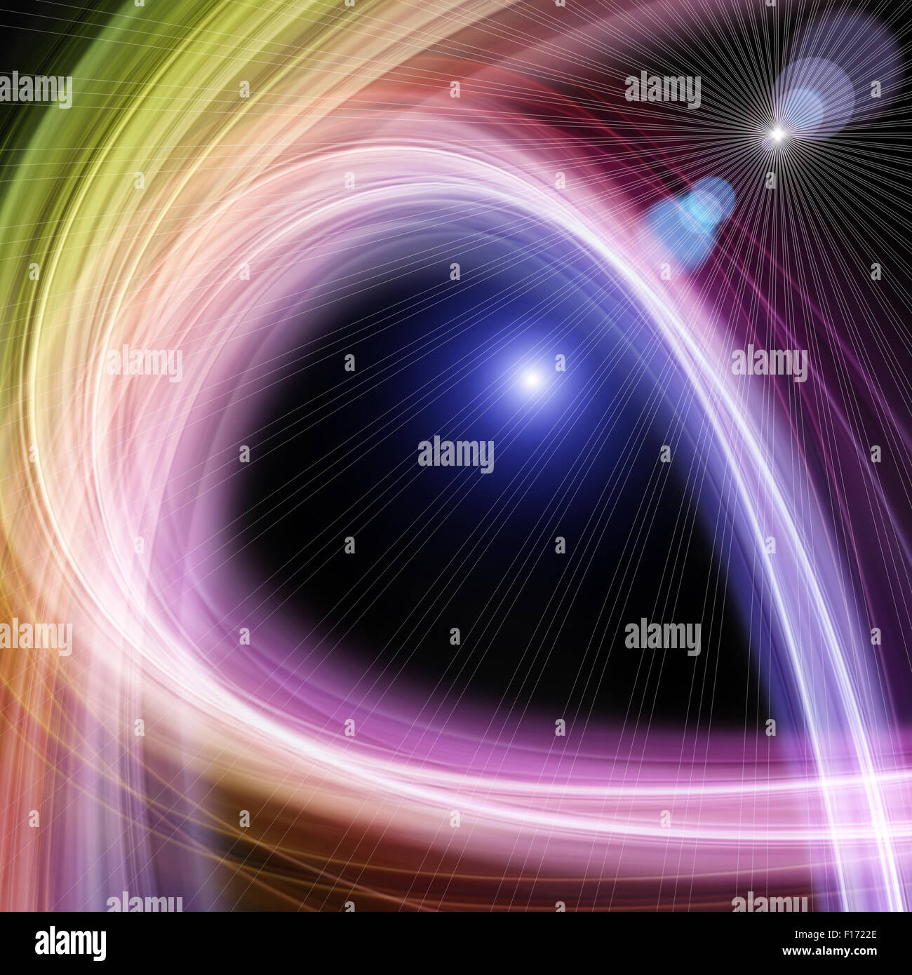 Futuristic technology wave background design with lights Stock Photo ...