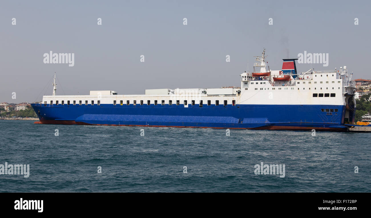 Roro Ship is loading Port Stock Photo - Alamy