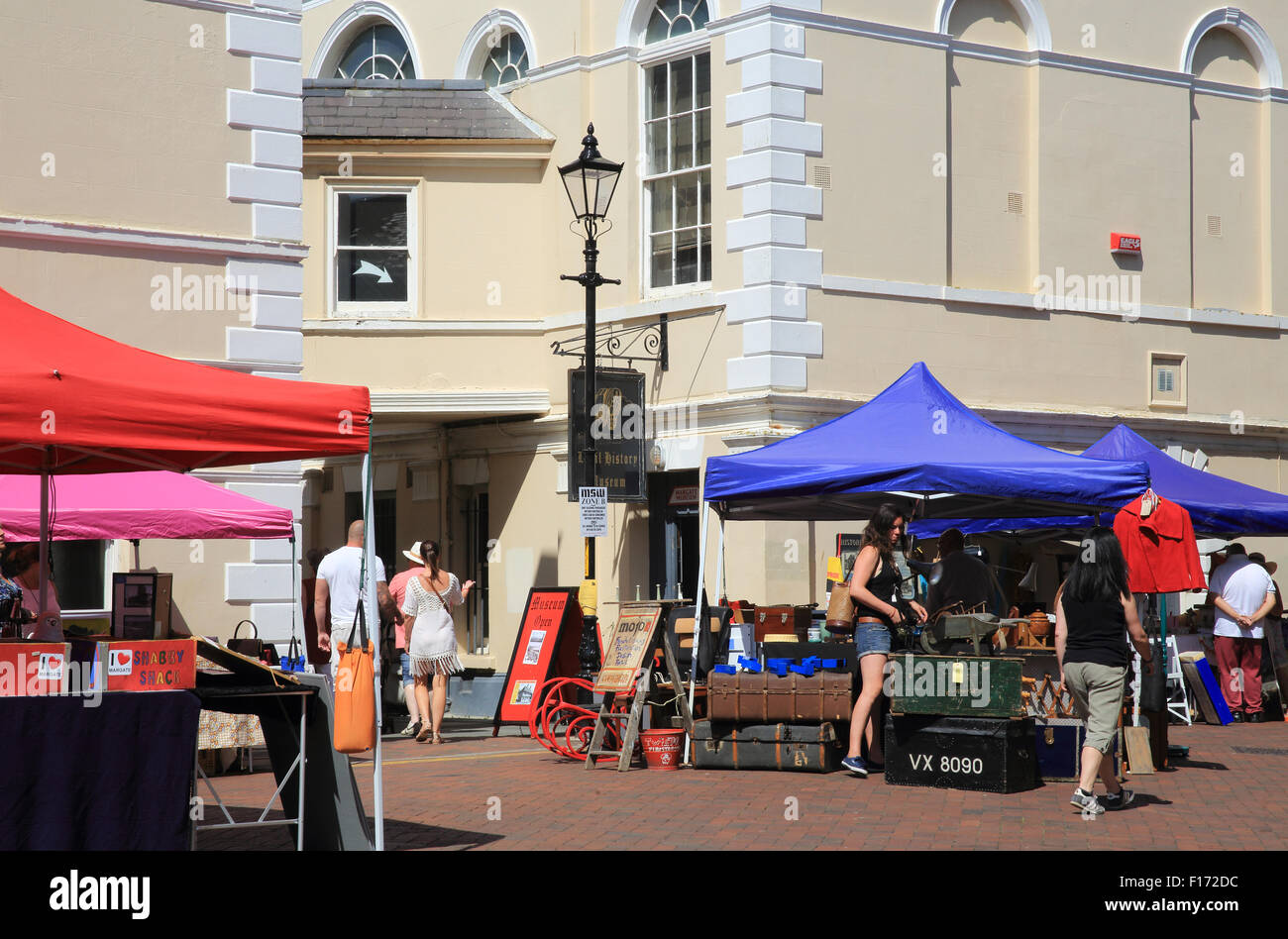 The Sunday market in the Old Town Square, in the seaside town of ...