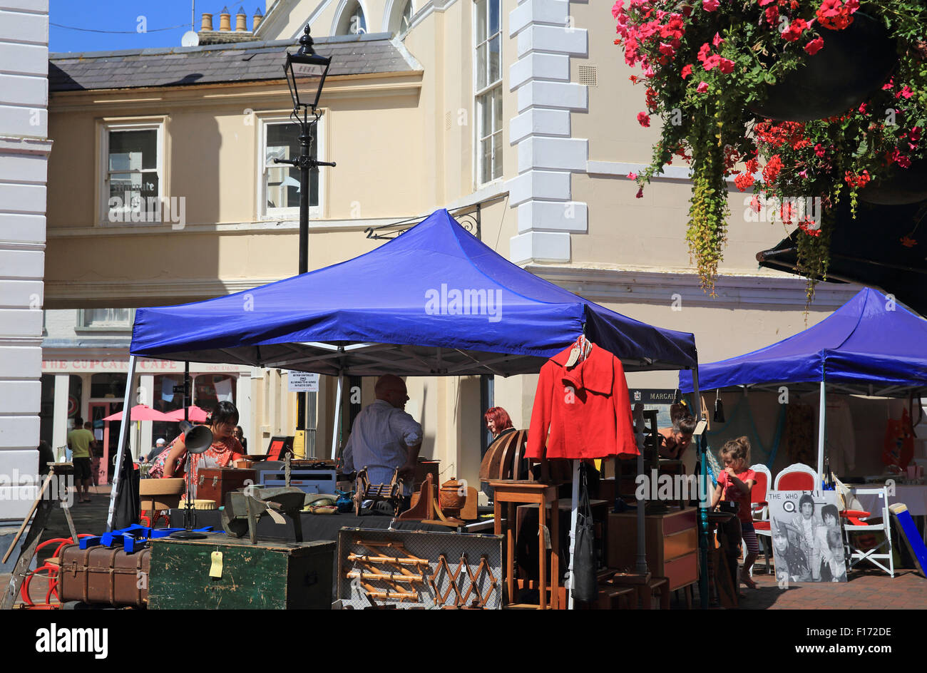 The Sunday market in the Old Town Square, in the seaside town of ...
