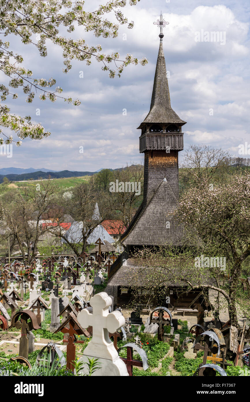Tall wooden Orthodox church Stock Photo - Alamy