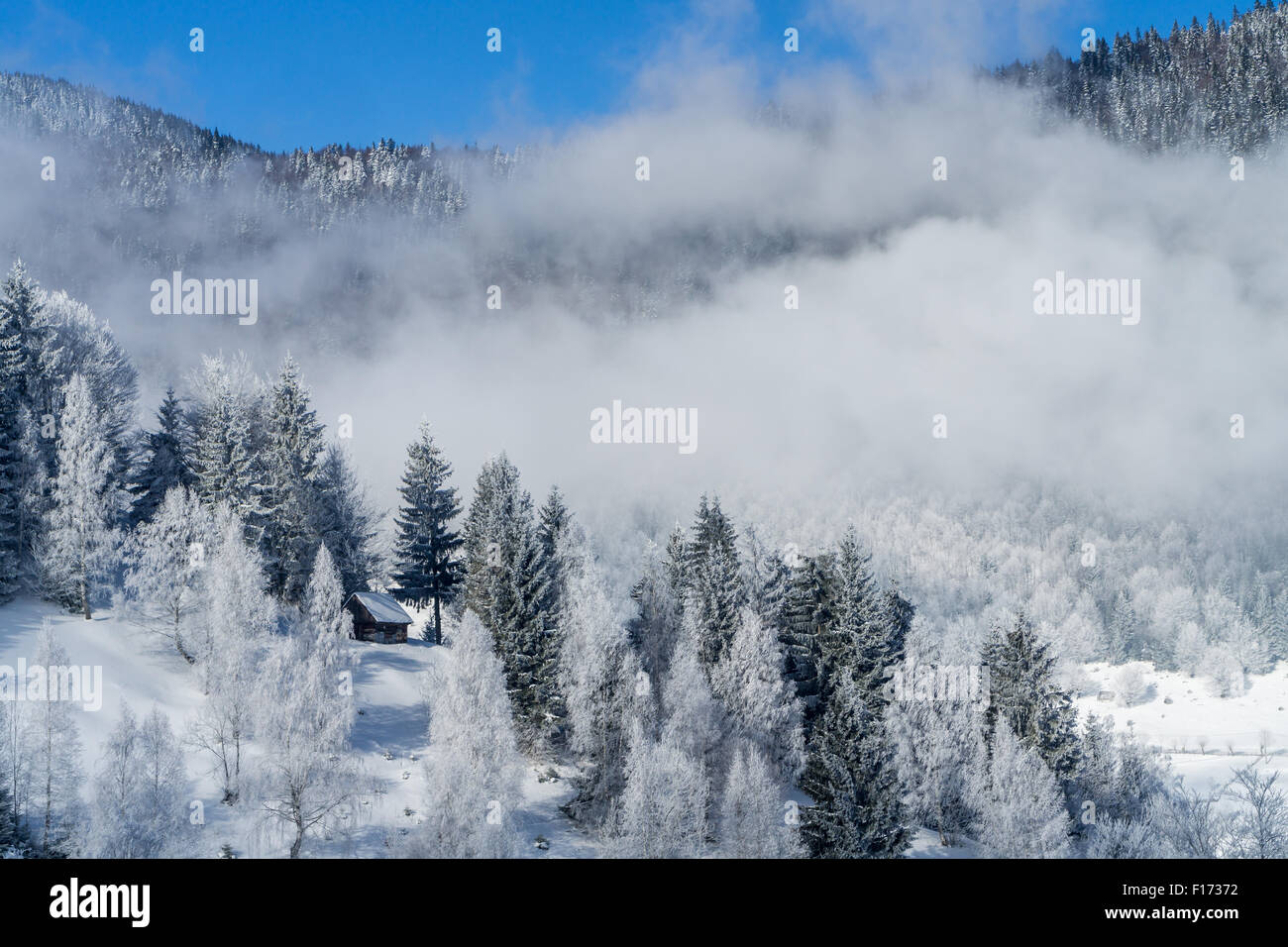 Winter up in the mountains Stock Photo - Alamy