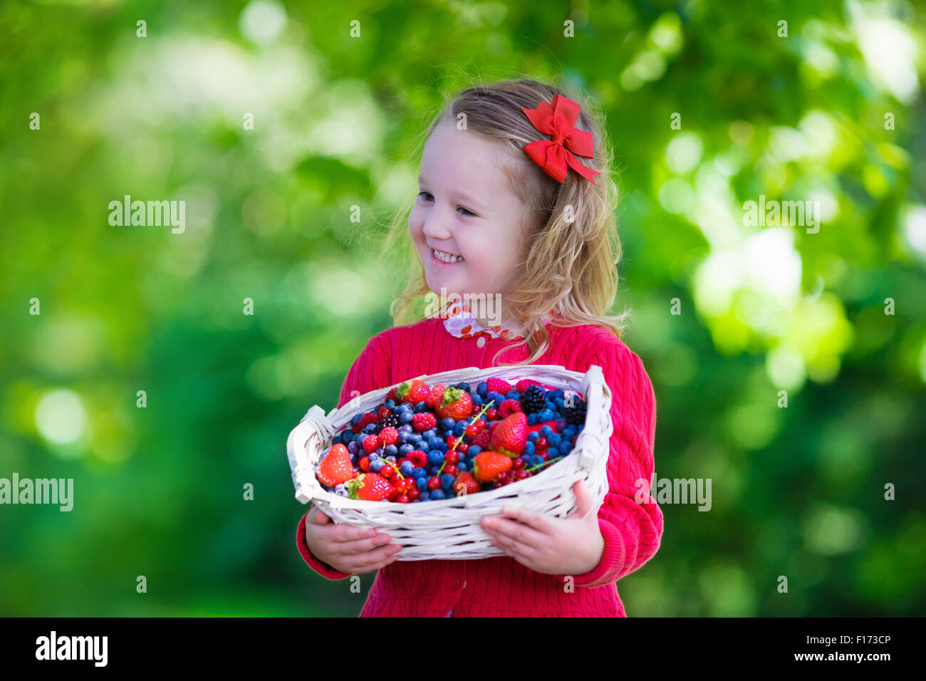 Child strawberry picking close hi-res stock photography and images - Alamy