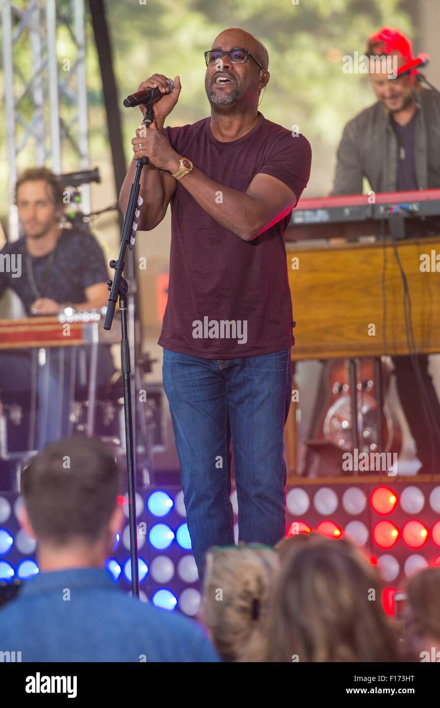New York, NY, USA. 28th Aug, 2015. Darius Rucker on stage for NBC Today ...