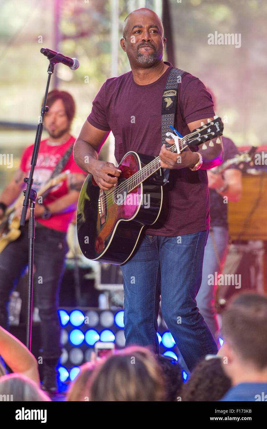New York, NY, USA. 28th Aug, 2015. Darius Rucker on stage for NBC Today ...