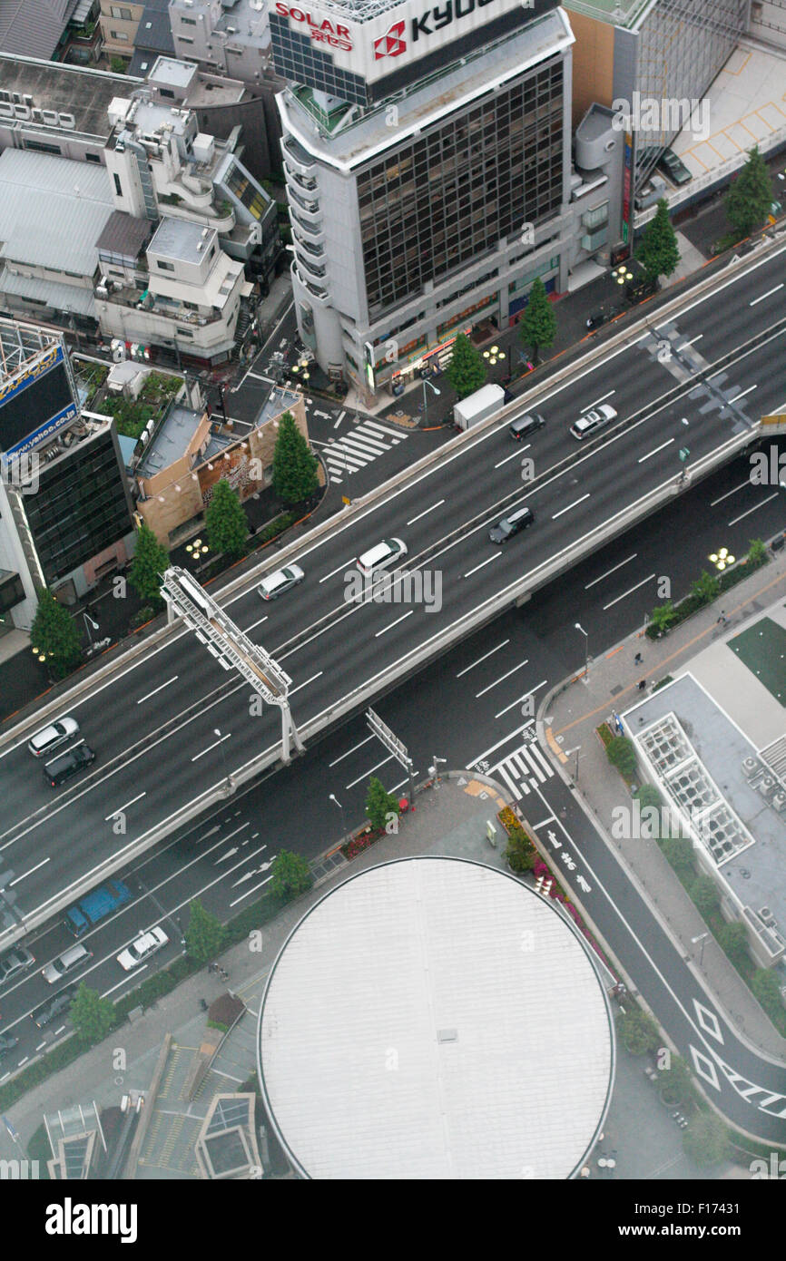 View of Tokyo city streets from high above Stock Photo - Alamy