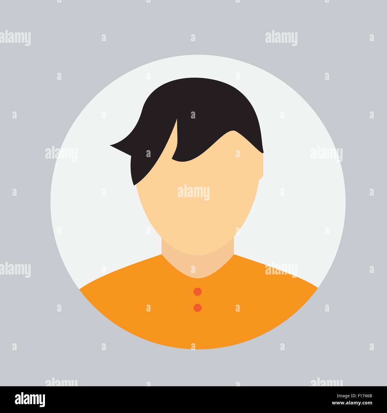 Man Face Circle Icon in Trendy Flat Style Stock Vector Image & Art - Alamy