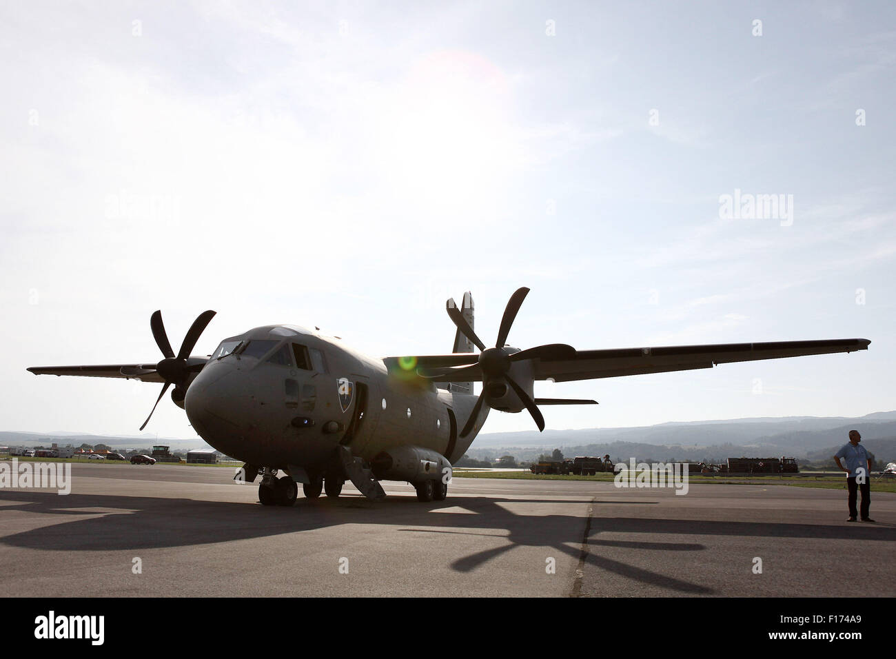 Sliac. 28th Aug, 2015. A Spartan C-27J military transport aircraft for ...