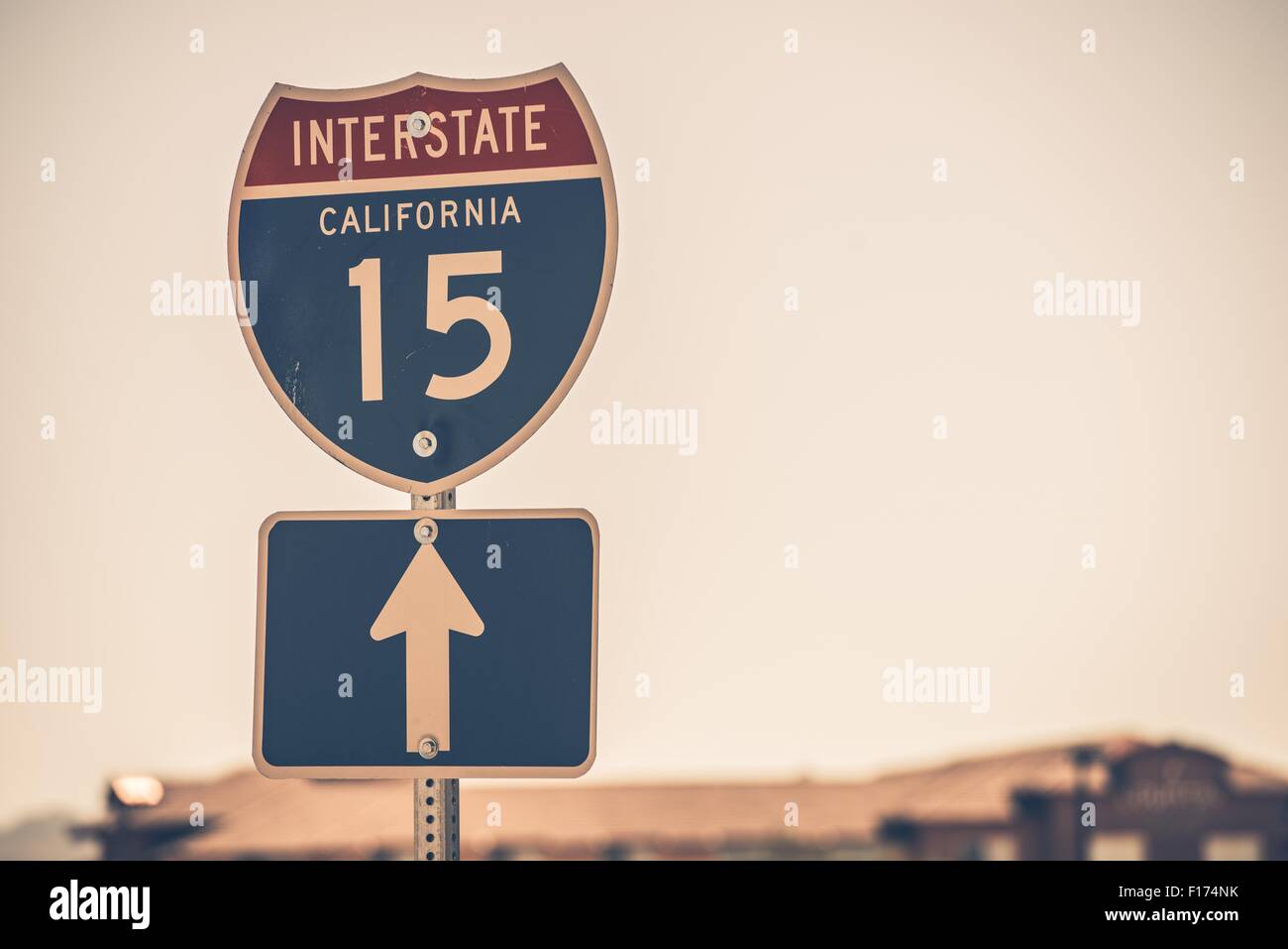 Interstate highway sign interstate 15 hi-res stock photography and ...