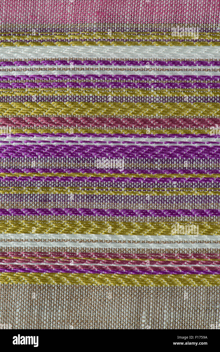 Closeup detail of multi color fabric texture samples Stock Photo - Alamy