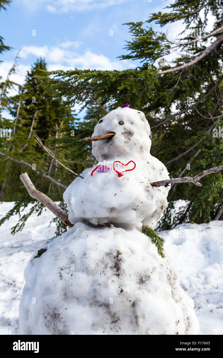 Melting snowman spring hi-res stock photography and images - Alamy